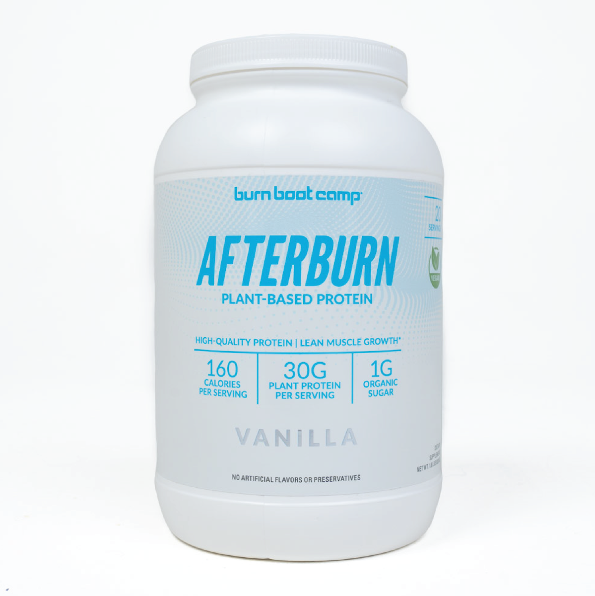 Afterburn Plant-Based Vanilla Protein – Burn Boot Camp