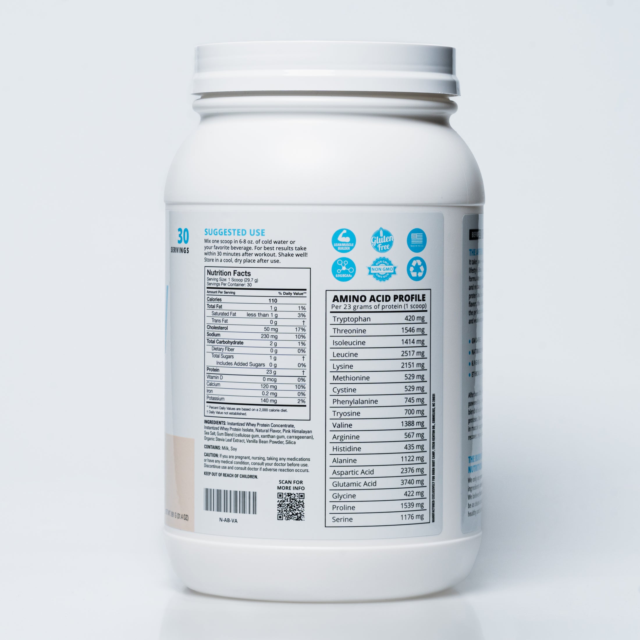 Afterburn Vanilla Whey Protein – Burn Boot Camp