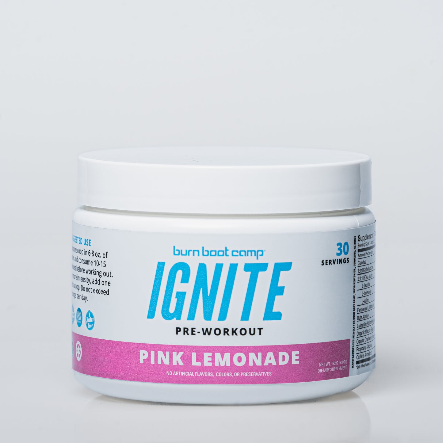 Ignite Pre-Workout Pink Lemonade – Burn Boot Camp